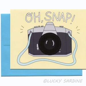 Oh Snap Card Camera Card Friendship Card Wedding Card - Etsy