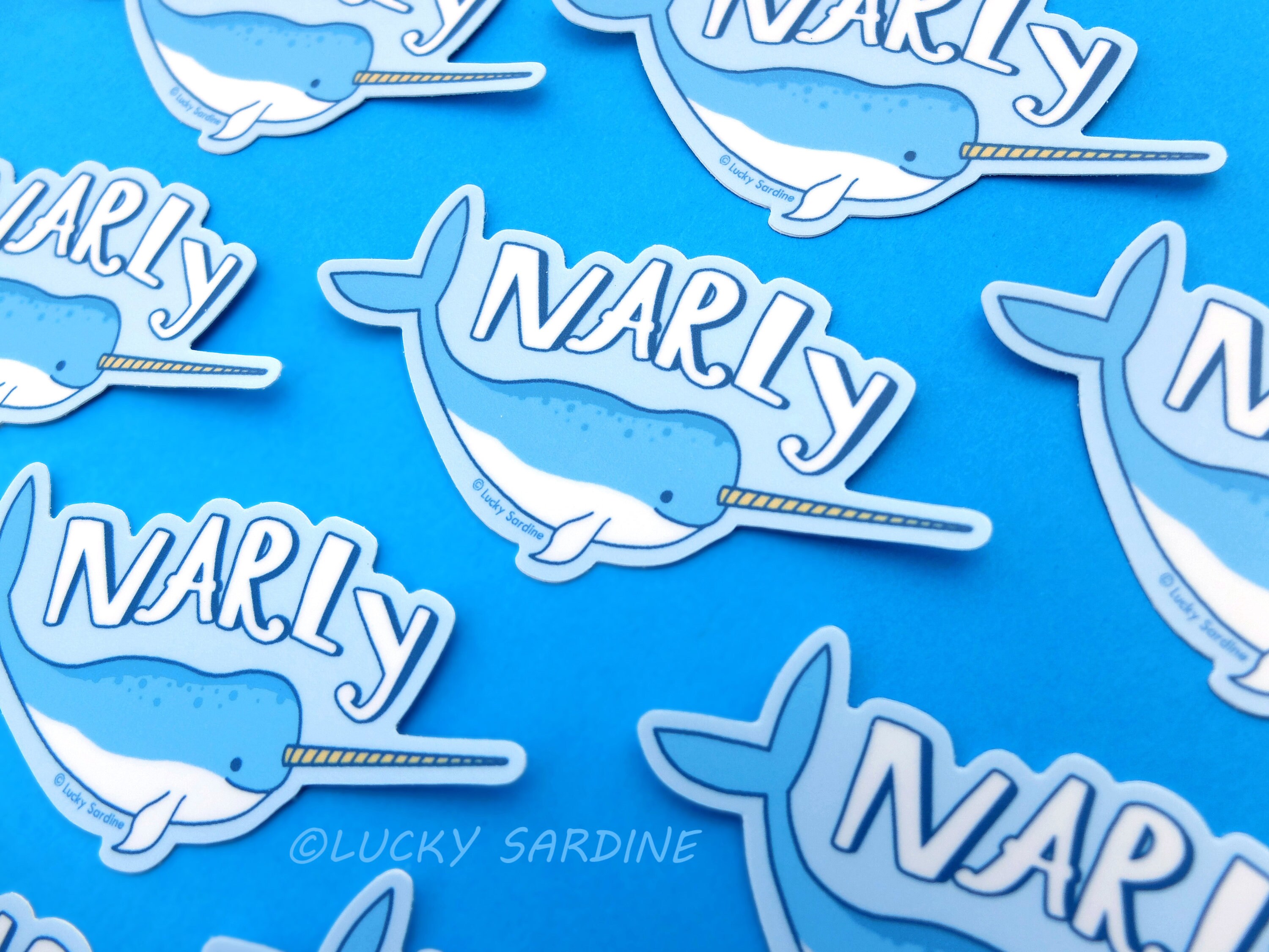 Narwhal Vinyl Sticker Unicorn of the Sea Sticker Unicorn - Etsy