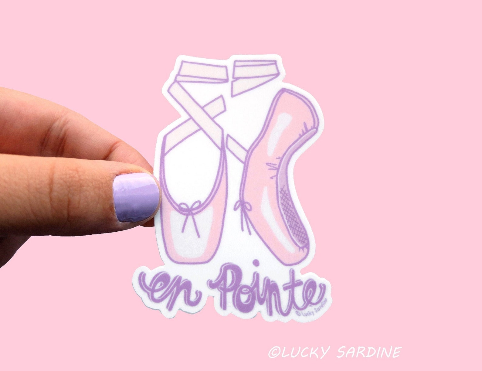 En Pointe Vinyl Sticker, Ballet Sticker, Dance Sticker, Performing Arts ...