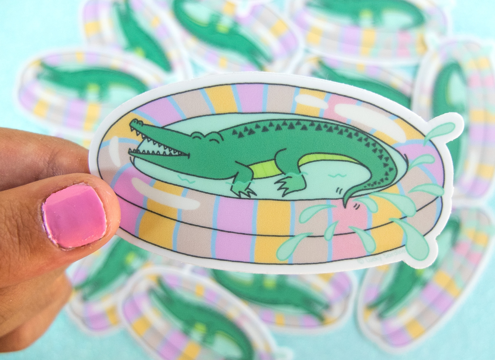 Croc Vinyl Sticker Crocodile Sticker Vinyl Stickers - Etsy