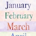 Watercolor Pastel Month Printable, Pocket Chart Calendar Months, School ...