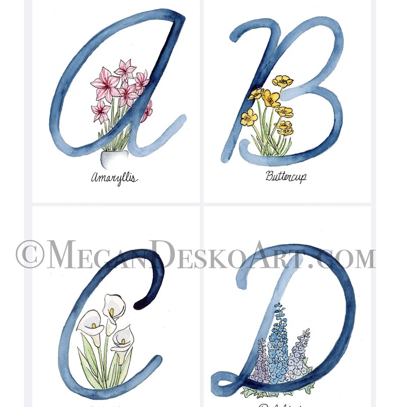 Cursive Alphabet - Etsy