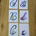 Digital Download Full Cursive Alphabet Cards and Print | Etsy