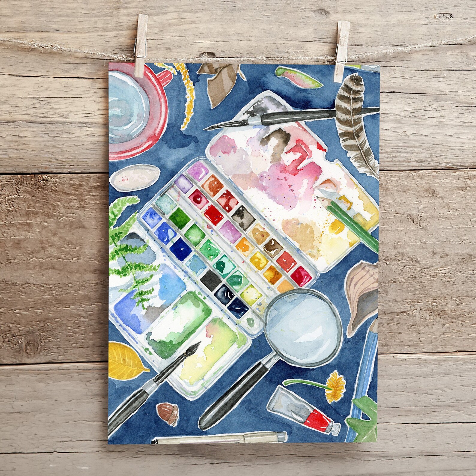 DIGITAL Watercolor Nature Journal Notebook Cover Watercolor - Etsy