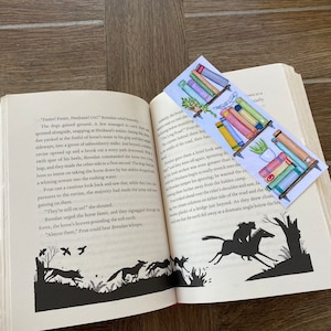 Bookshelf Reading Log Bookmark Printable; Color, Black & White, and ...