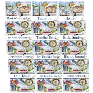 Book of Centuries Notebook Cover Digital Download; History Notebook ...