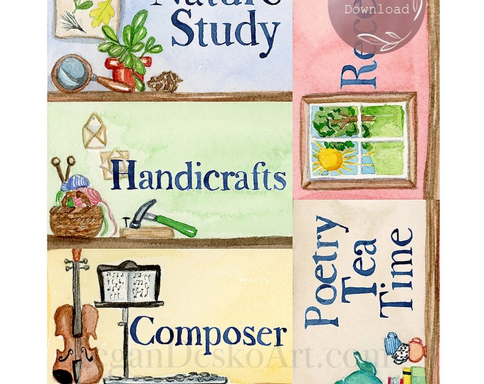 Daily Rhythm, Homeschool Schedule and Weekly Organizer Customizable or ...