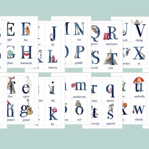 Digital Download Adventure Alphabet Upper and Lowercase Cards - Etsy