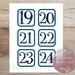 Bright Polka Dots Number Labels, Calendar Number Labels, Locker Numbers ...