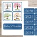 Digital Download Medium Watercolor Nature Calendar Kit - Etsy