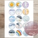 Digital Download Watercolor Color Cards, Classroom Watercolor Color ...