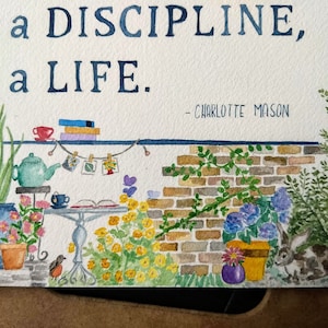 Set of Three Charlotte Mason Quote Watercolor Prints, I Am I Can I ...