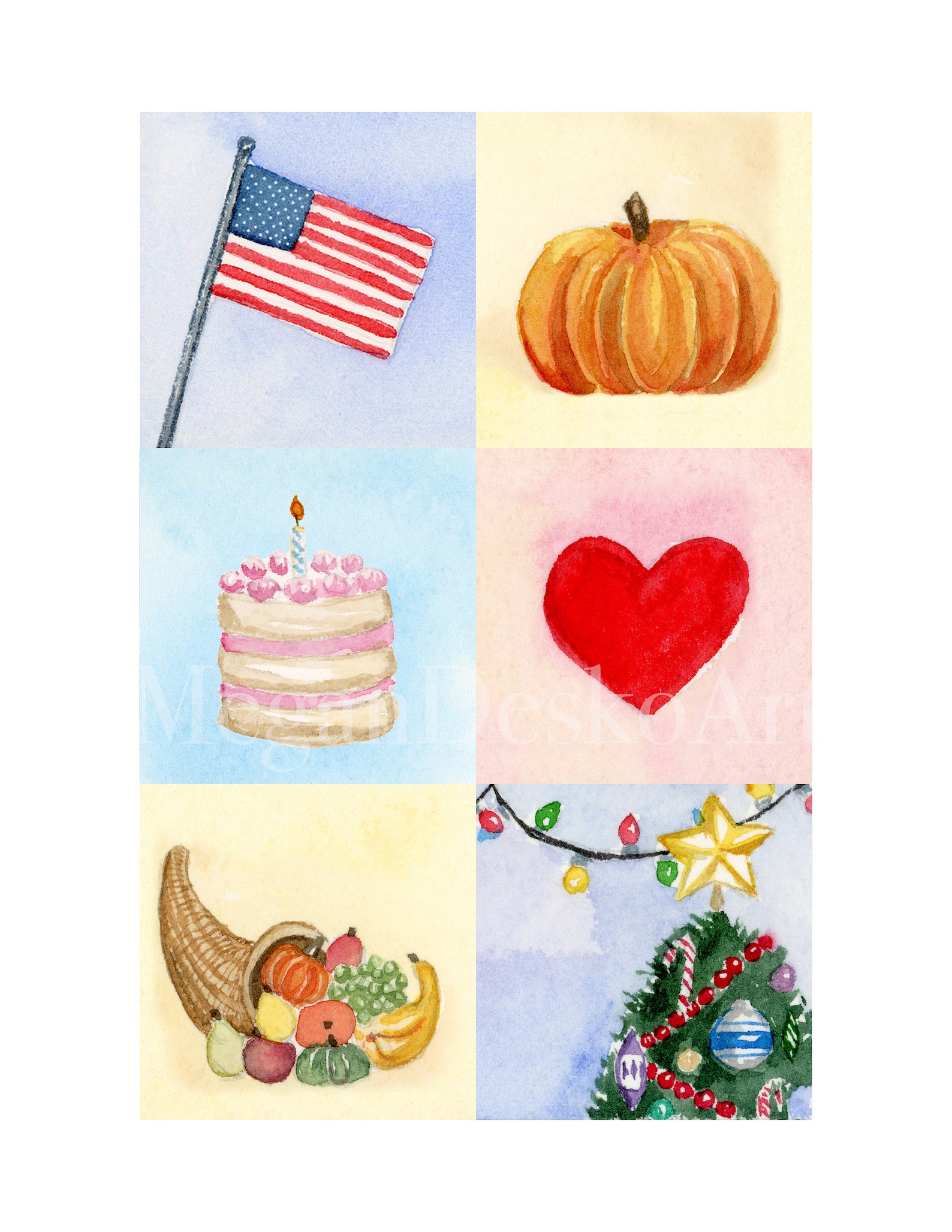 Watercolor Calendar Kit Bundle Nature Themed Classroom Calendar Pocket ...