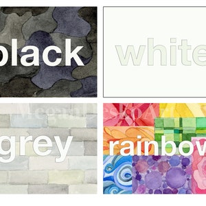 Digital Download Watercolor Color Cards, Classroom Watercolor Color ...