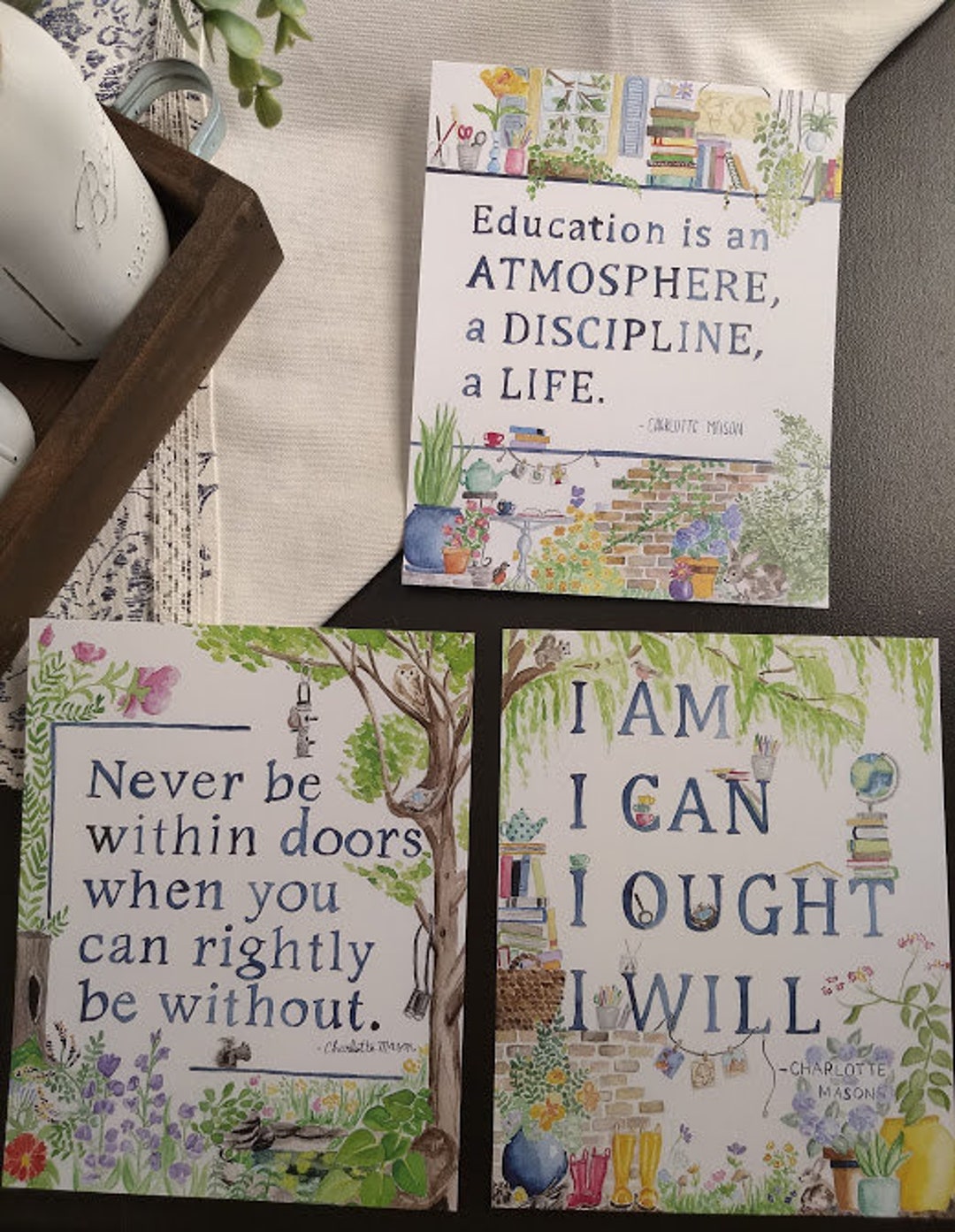 Digital Download Charlotte Mason Quote Art Prints Set of 3 - 5x7, 8x10 ...