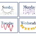 Digital Days of the Week 3.5x5 Watercolor Card, Waldorf Day of Week ...