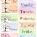 Watercolor Calendar Kit Bundle Nature Themed Classroom - Etsy