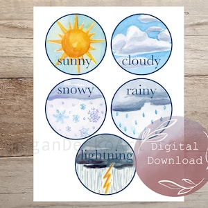 Digital Weather Learning Bundle Download, Classroom Weather Kit ...