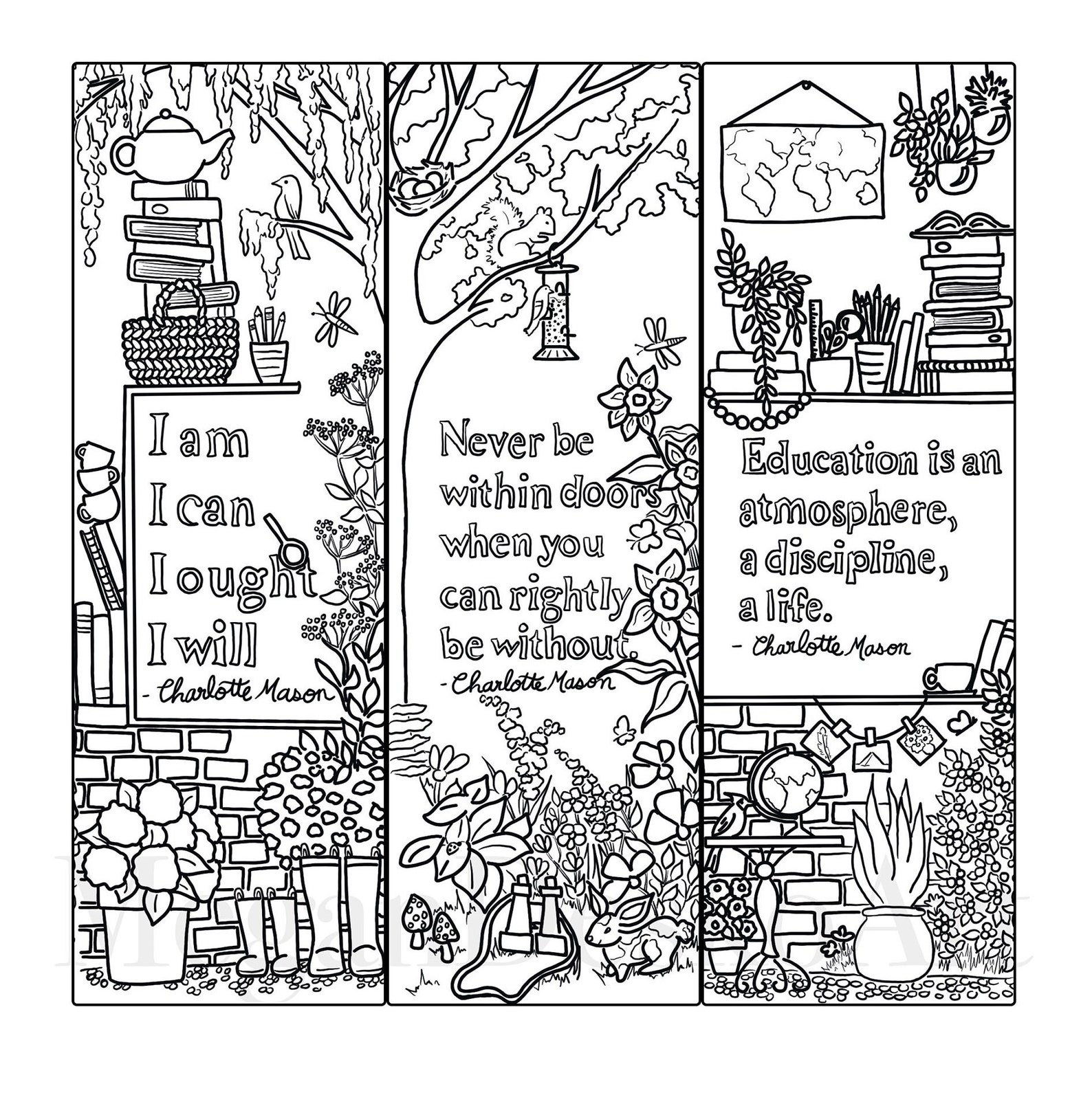 Digital Download Education Quote Watercolor Bookmark - Etsy