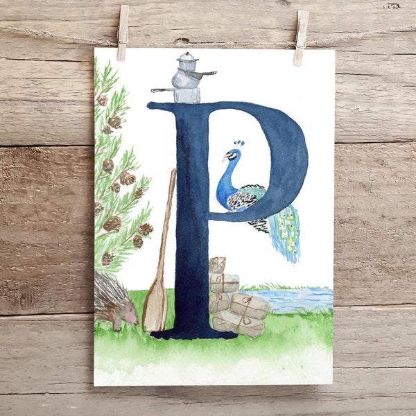 Letter P Print - Etsy