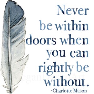 Set of Three Charlotte Mason Quote Watercolor Prints, I Am I Can I ...