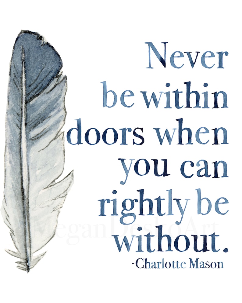 Set of Three Charlotte Mason Quote Watercolor Prints I Am I - Etsy