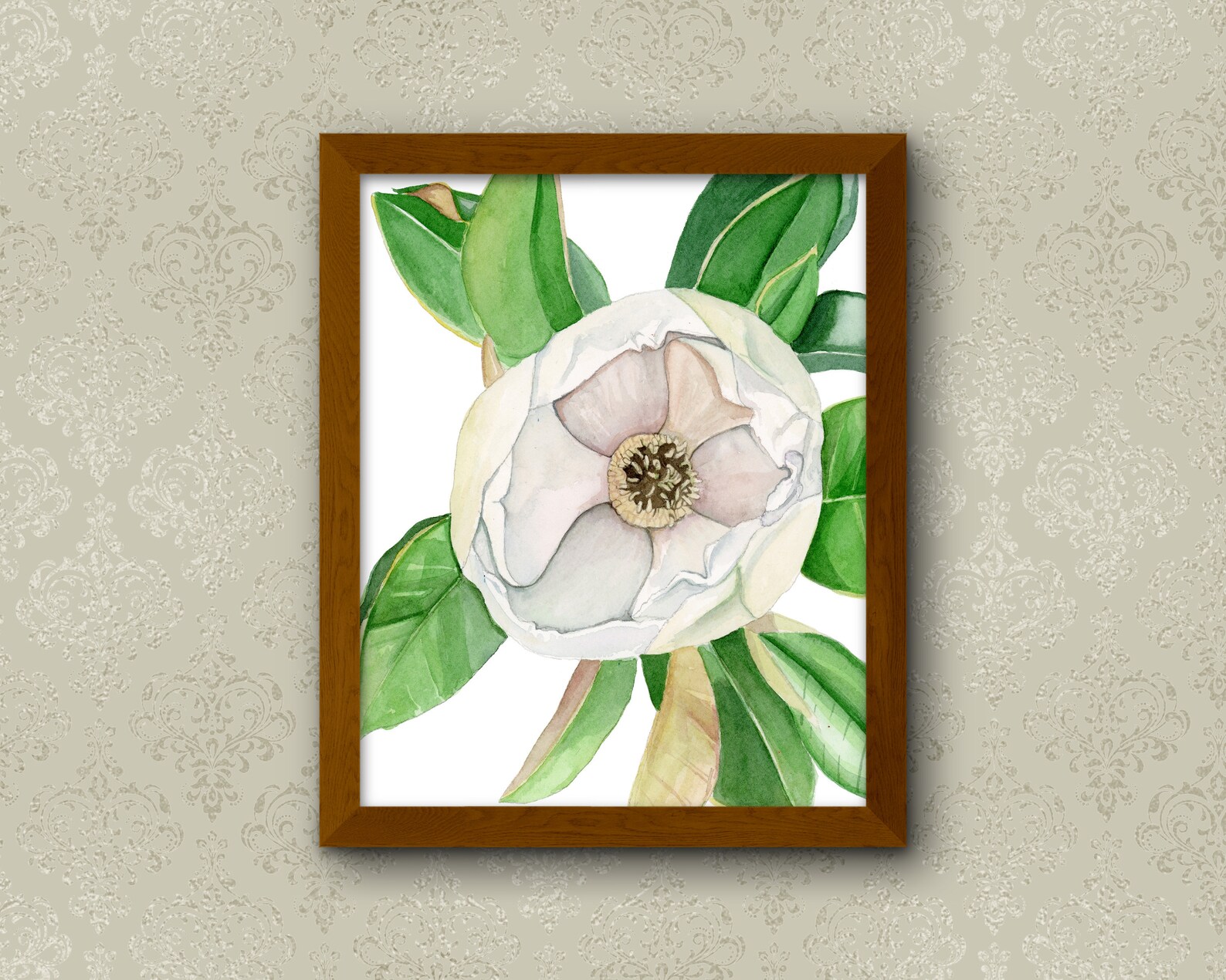Magnolia Watercolor Print Trio, Louisiana State Flower, Mississippi ...
