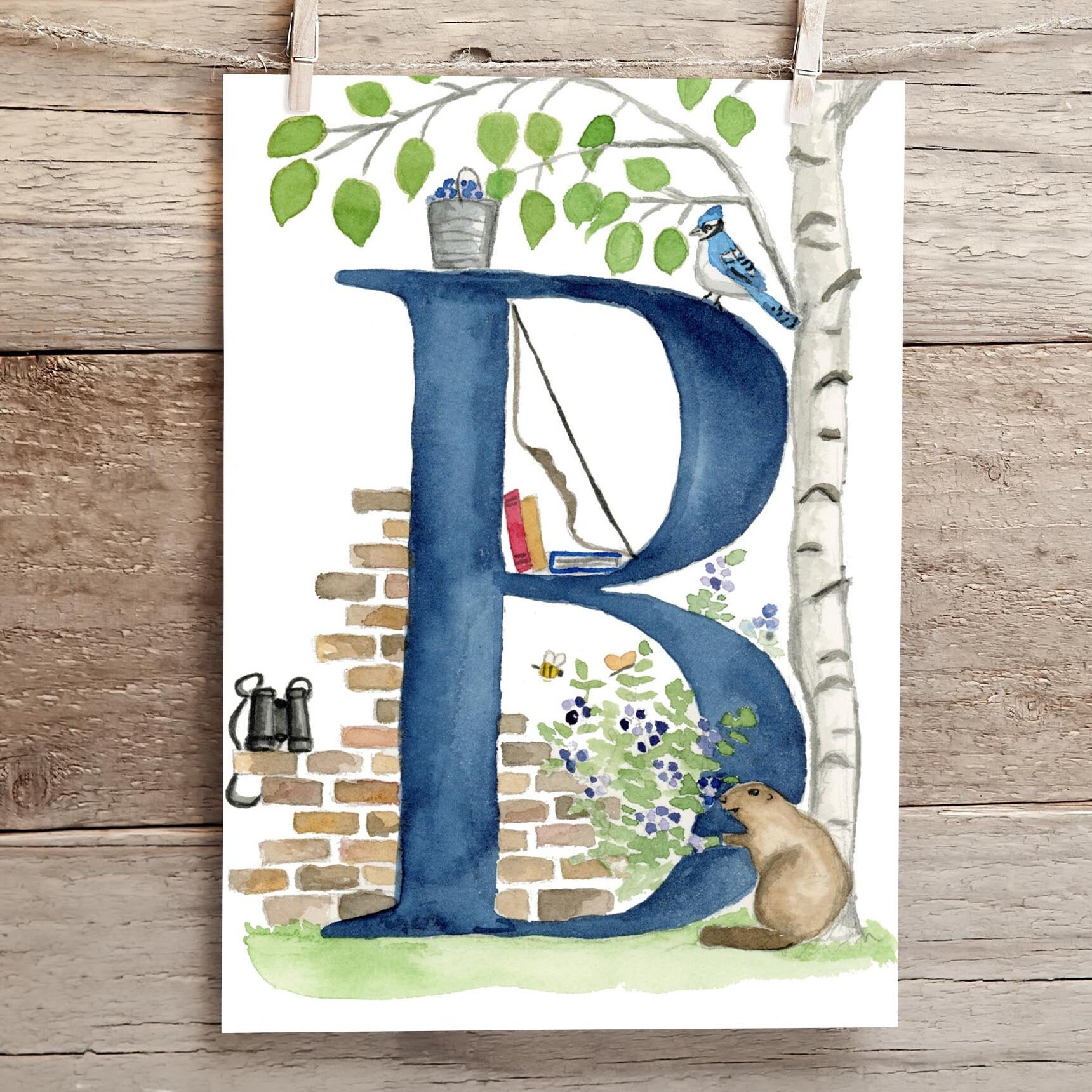 Full Alphabet 3 Sizes Digital Download Adventure in the Woods | Etsy