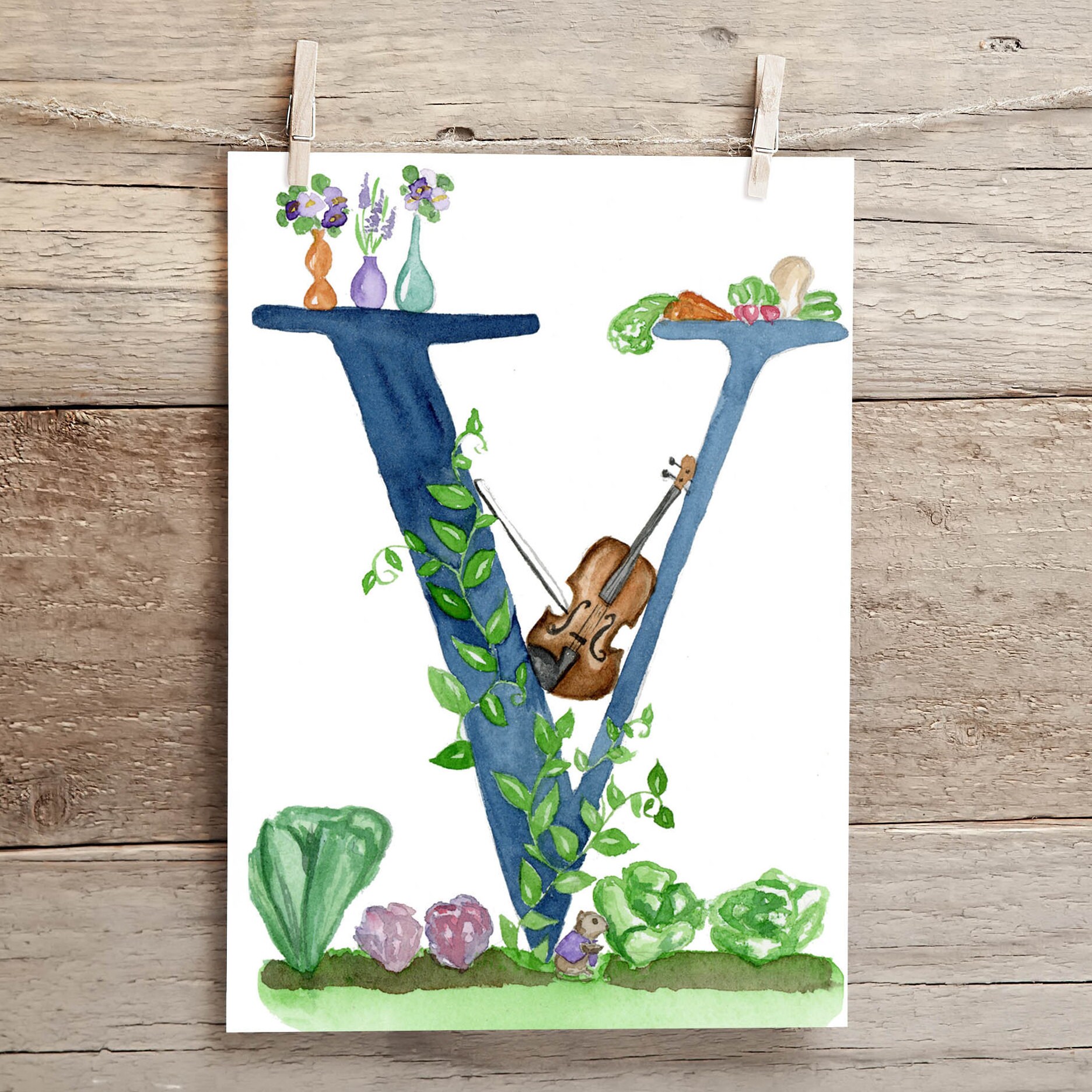 The Letter V In Nature