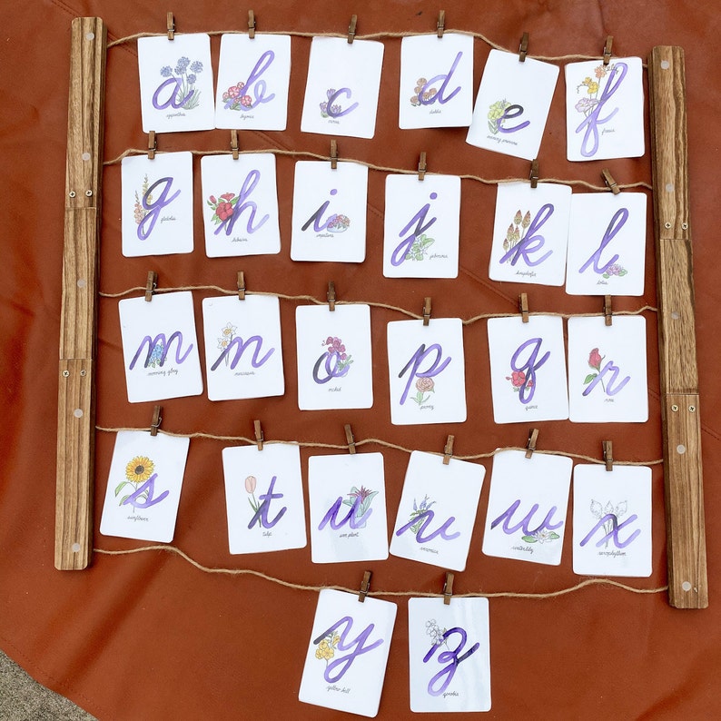 Digital Download Full Cursive Alphabet Cards and Print - Etsy