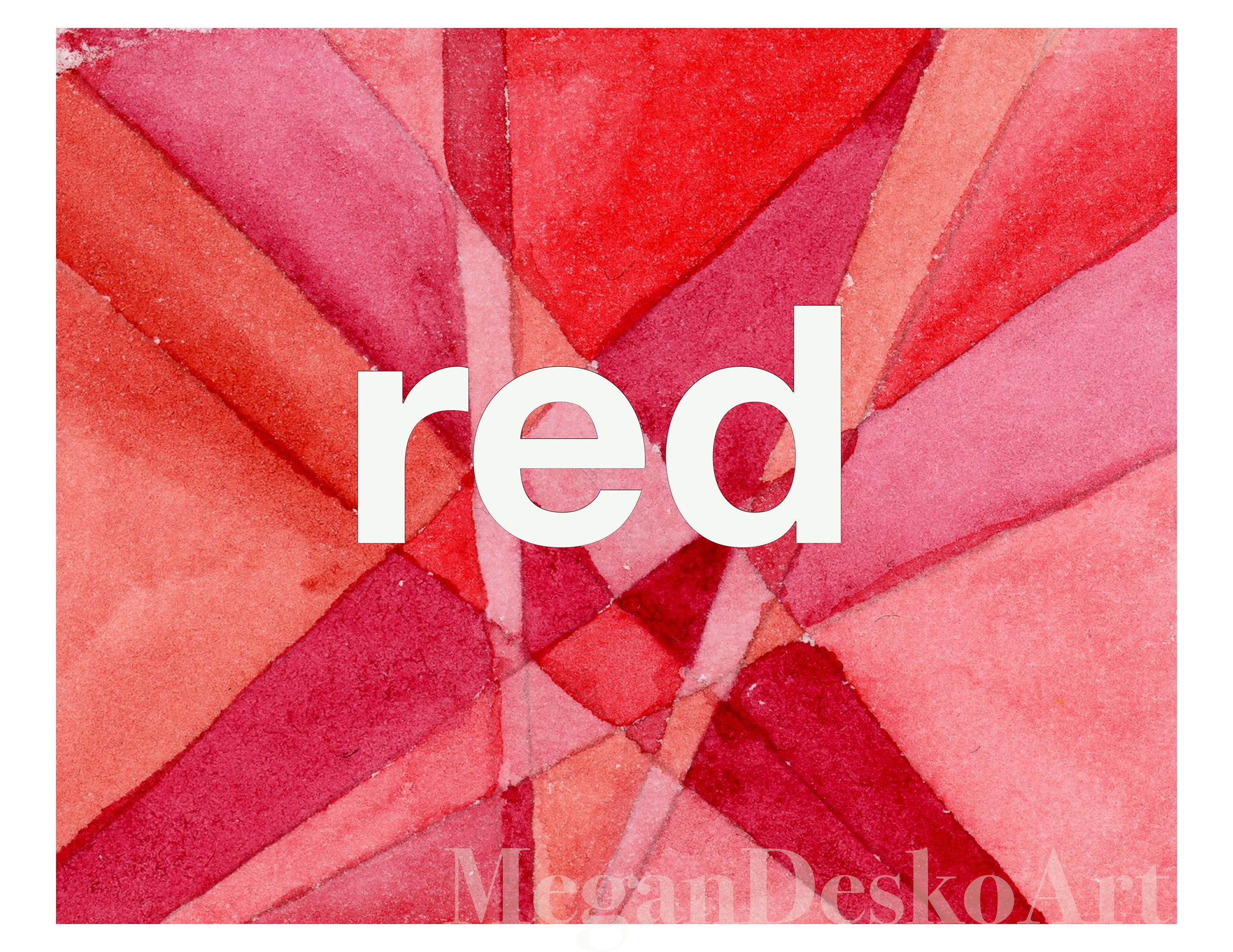 Digital Download Watercolor Color Cards Classroom Watercolor | Etsy