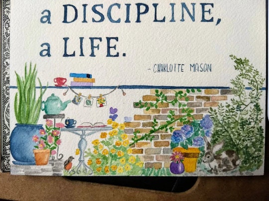 Digital Charlotte Mason Quote Printable - "education is an Atmosphere ...