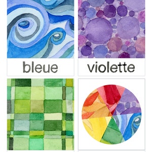 Digital Download 3 Part French Color Cards, Three Part Montessori ...