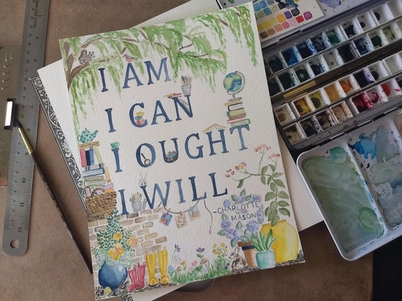 Digital I Am I Can I Ought I Will Charlotte Mason Student | Etsy