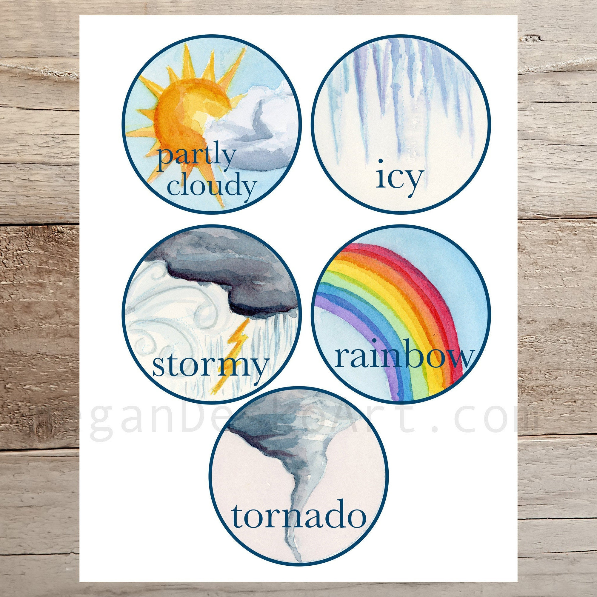 Digital Weather Learning Bundle Download Classroom Weather | Etsy