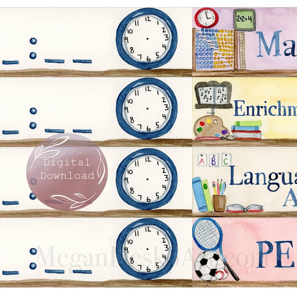 Homeschool Schedule - Etsy