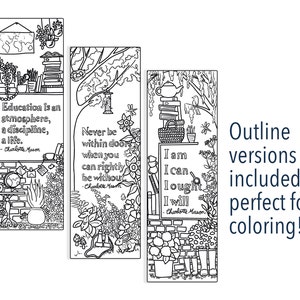 Digital Download Education Quote Watercolor Bookmark; Charlotte Mason ...