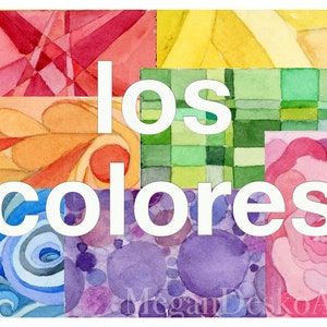 Digital Download Spanish Colors, Spanish Color Flash Cards, Classroom ...