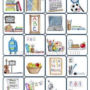 Picture Schedule With Desk Strip, Personal Student Picture Schedule ...