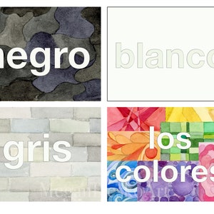 Digital Download Spanish Colors, Spanish Color Flash Cards, Classroom ...