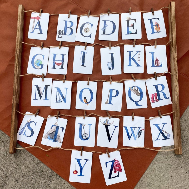 Digital Download Adventure Alphabet Upper and Lowercase Cards | Etsy
