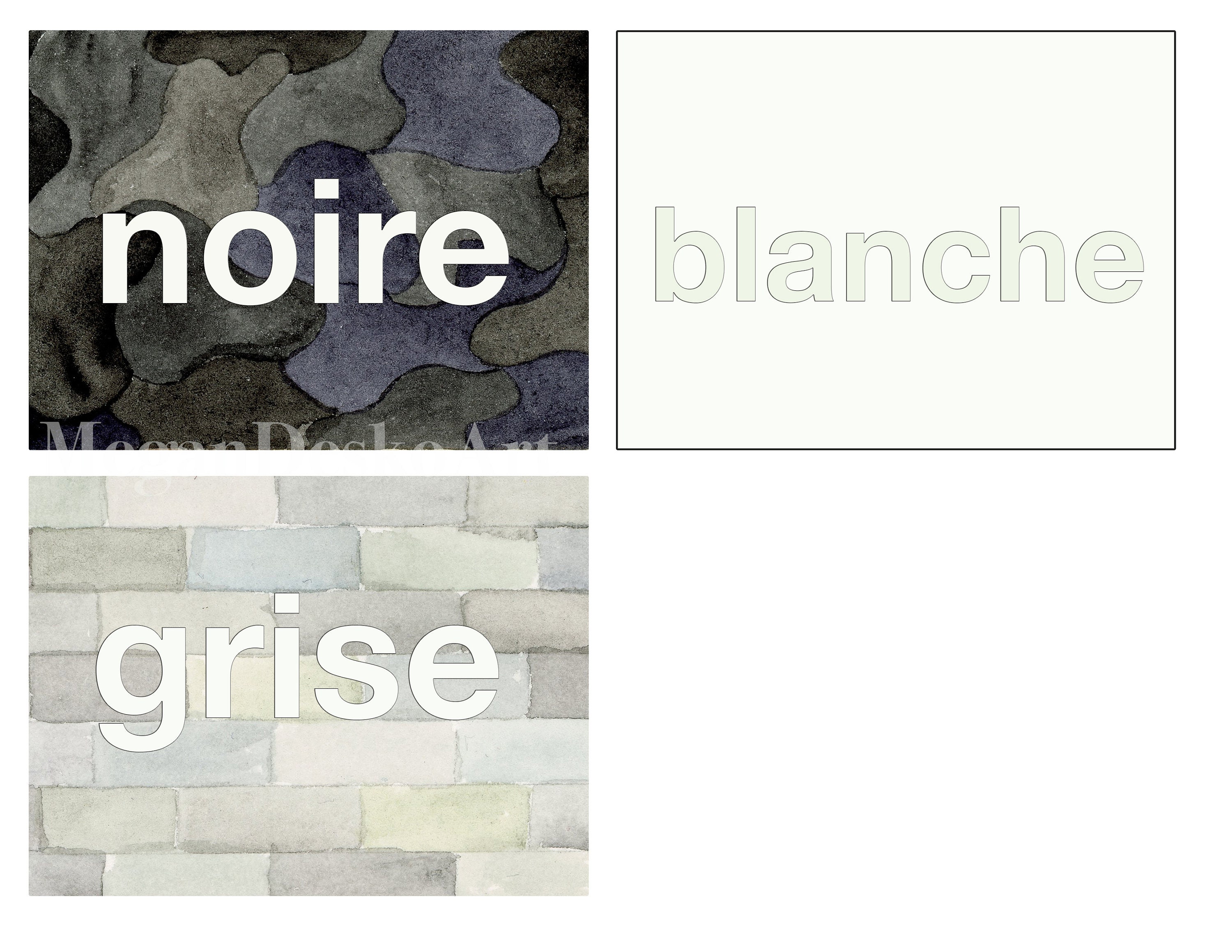 Digital Download French Colors French Color Flash Cards | Etsy