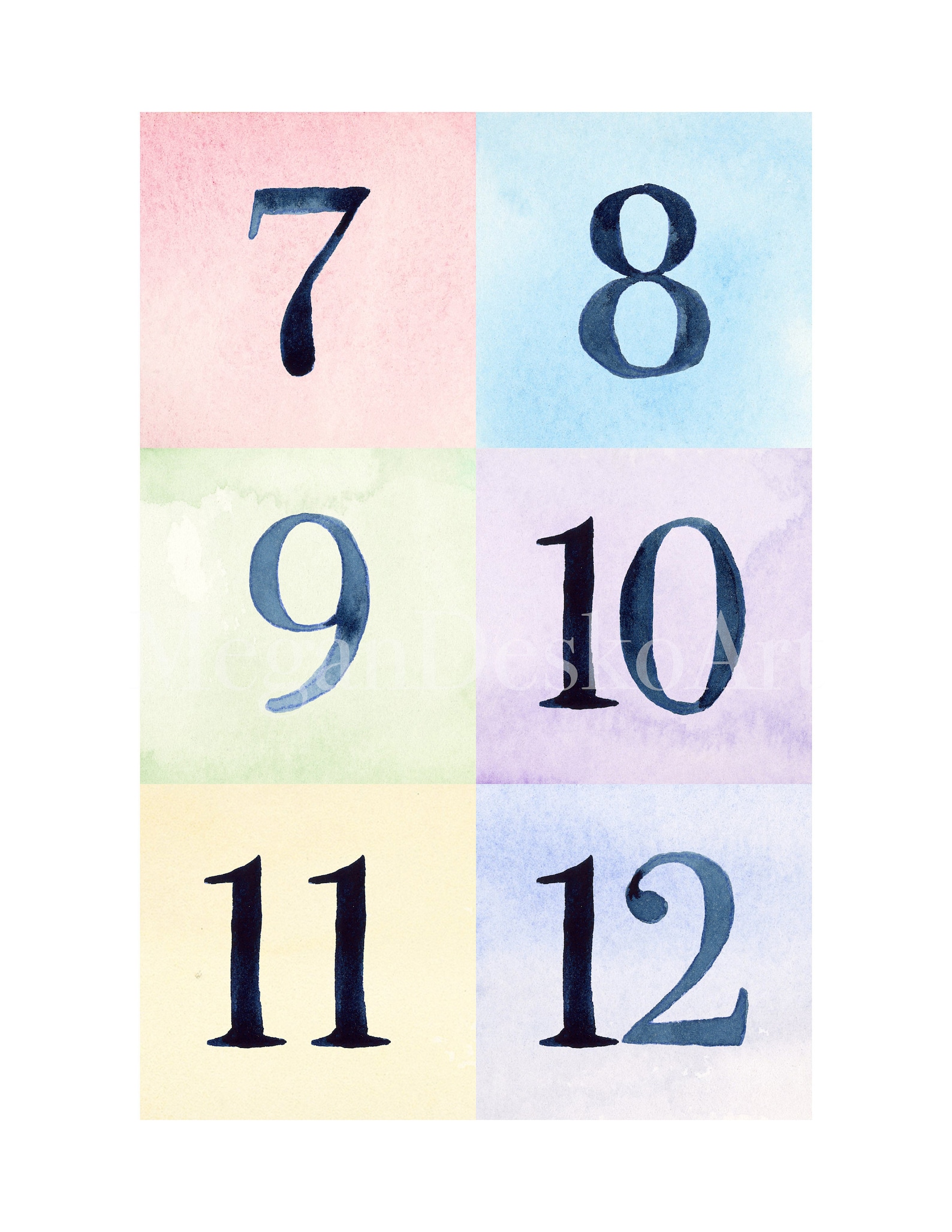 Watercolor Calendar Kit Bundle Nature Themed Classroom Calendar Pocket ...