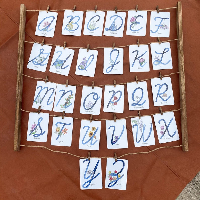 Digital Download Full Cursive Alphabet Cards and Print - Etsy