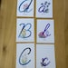 Digital Download Full Cursive Alphabet Cards and Print - Etsy