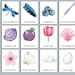 Digital Download 3 Part Nature Themed Color Cards, Three Part ...