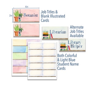 Classroom Jobs Digital Download; Watercolor Classroom Jobs; Pocket ...