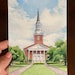 Binkley Chapel Wake Forest Watercolor Print, SEBTS Chapel Painting ...