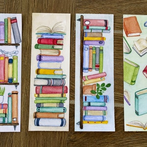 Bookshelf Reading Log Bookmark Printable; Color, Black & White, and ...