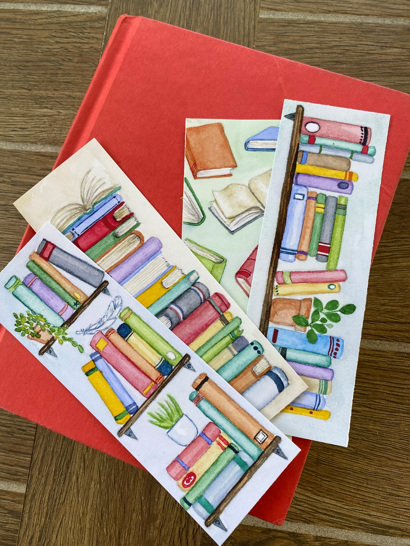 Bookshelf Reading Log Bookmark Printable; Color, Black & White, and ...